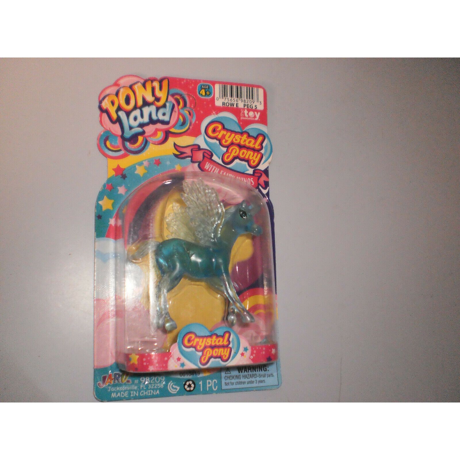 Ja-Ru Pony Land Blue Crystal Pony With Fairy Wings - Nokomis FunShop
