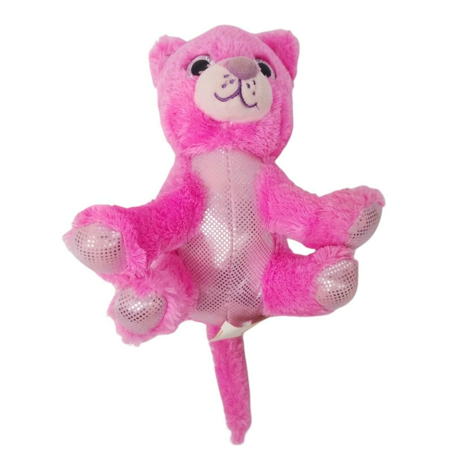 Winkeez Kitten Plush 6" Caitlin The Cat Pink Sparkly Big Eyes - Nokomis ...
