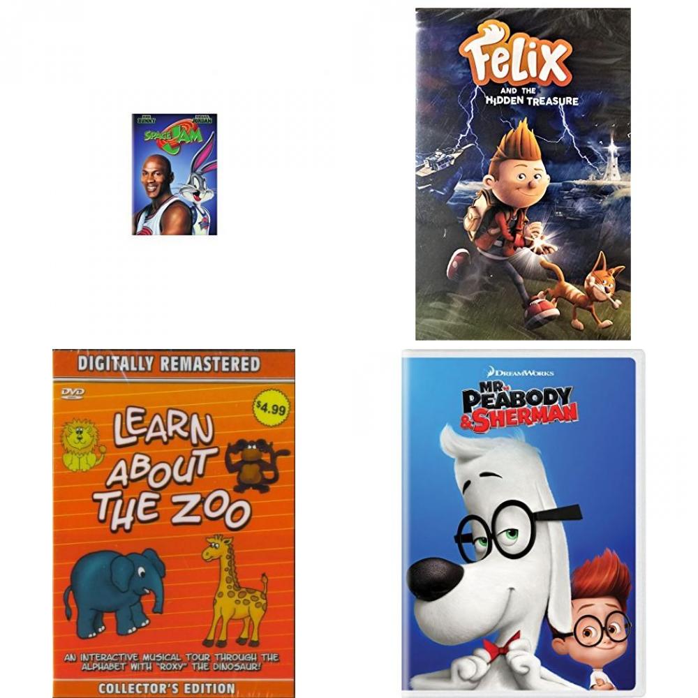 DVD Children's Movies 4 Pack Fun Gift Bundle: Space Jam, Felix and the ...