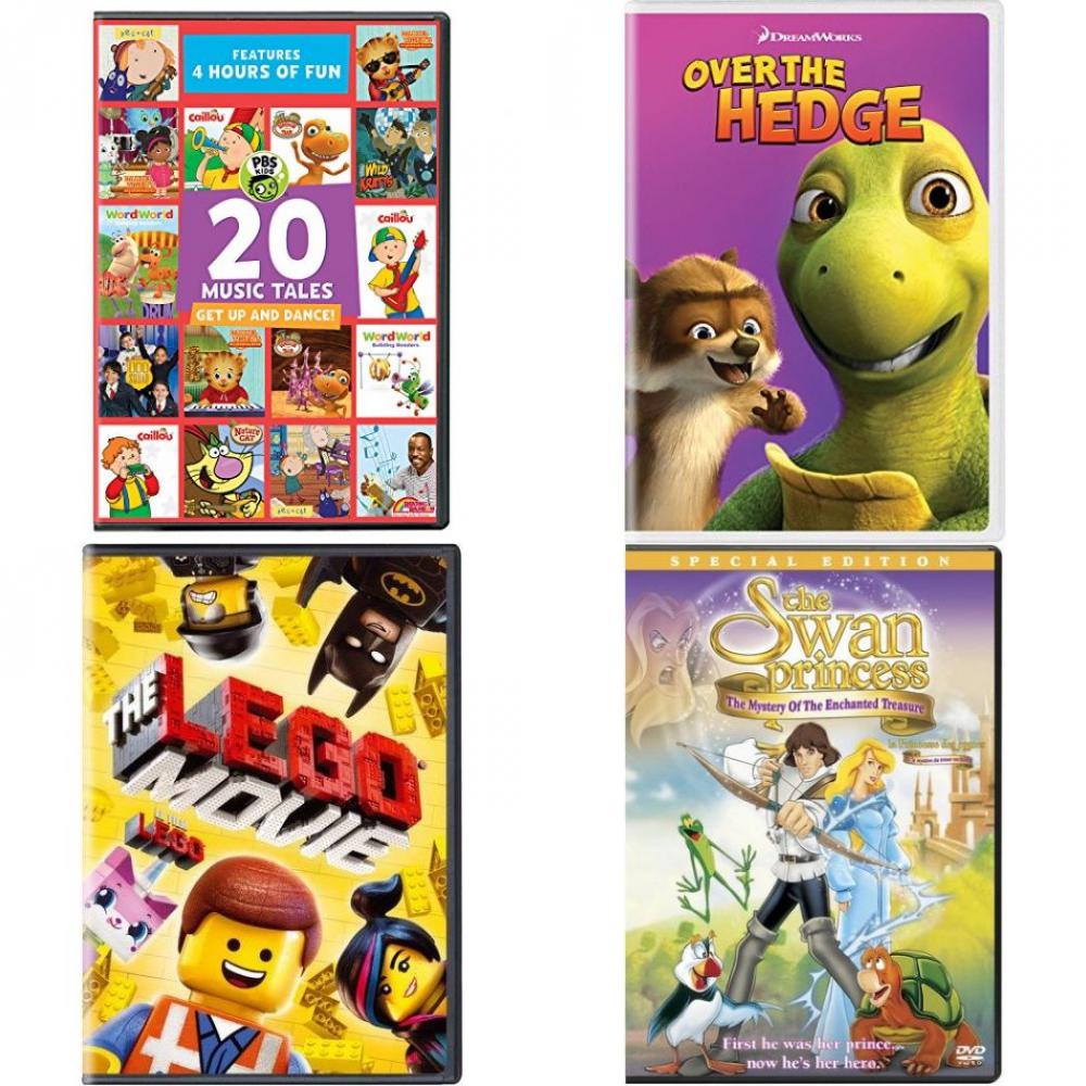 DVD Children's Movies 4 Pack Fun Gift Bundle: PBS KIDS: 20 Music Tales ...
