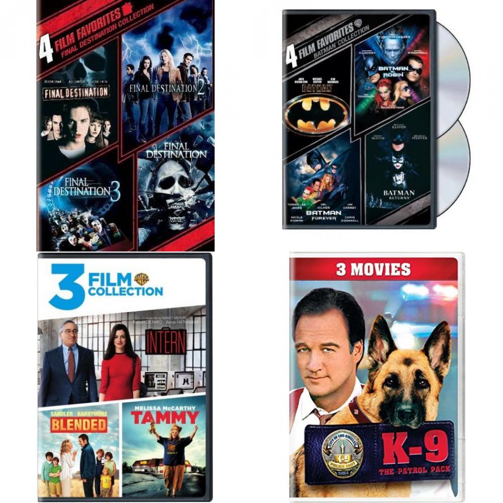 DVD Assorted Multi-Feature Movies 4 Pack Fun Gift Bundle: 4 Film ...