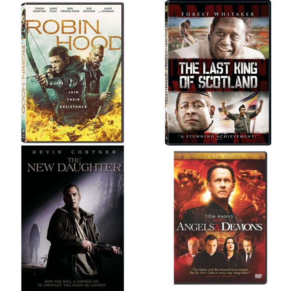 DVD Assorted Movies 4 Pack Fun Gift Bundle: Robin Hood, The Last King ...