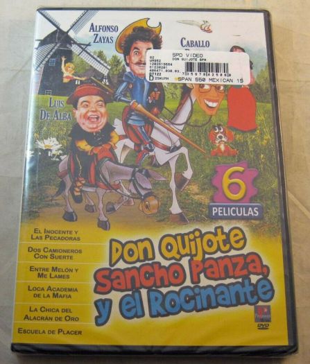 DVD Spanish Speaking Movies 4 Pack Fun Gift Bundle: Don Quijote Sancho ...