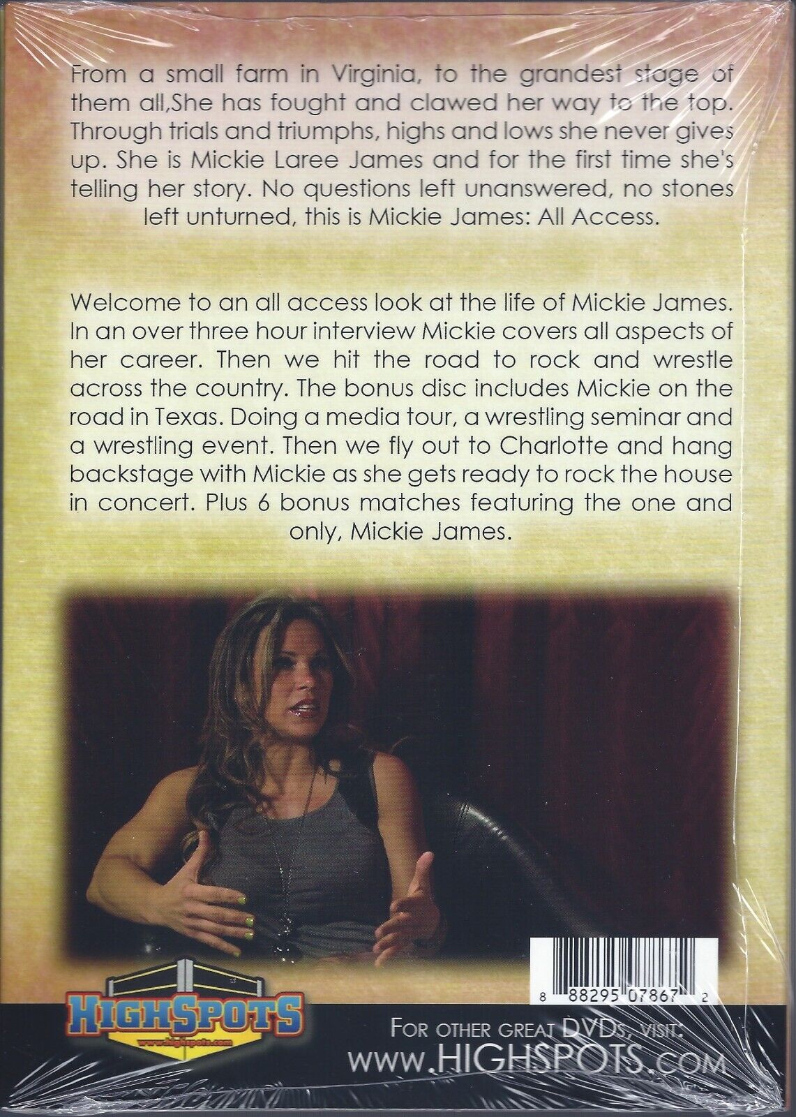 Mickie James All Access (DVD) - Nokomis FunShop